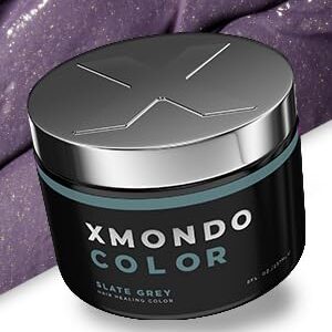 XMONDO Color Slate Grey Depositing Mask & Semi-Permanent Grey Hair Dye | Infused with Bond Booster Technology & Hyaluronic Acid for Nourishment, Revitalization & Repair, Vegan Formula, 8 Fl Oz 1-Pack