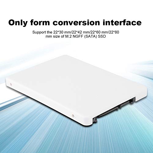 Entatial Riser, Durable Solid State Drive Adapter, 3.94 * 2.76 * 0.28Inch Stable for Desktop Computer(White)