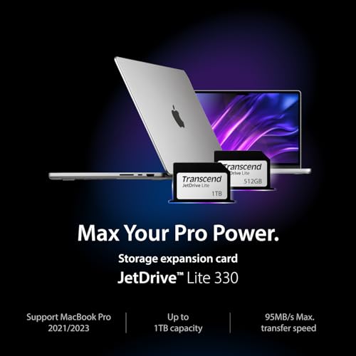 Transcend 512GB JetDrive Lite 330 MacBook Pro 14" & 16" 2021 & MacBook Pro Retina Display 13" 12-E15 TS512GJDL330