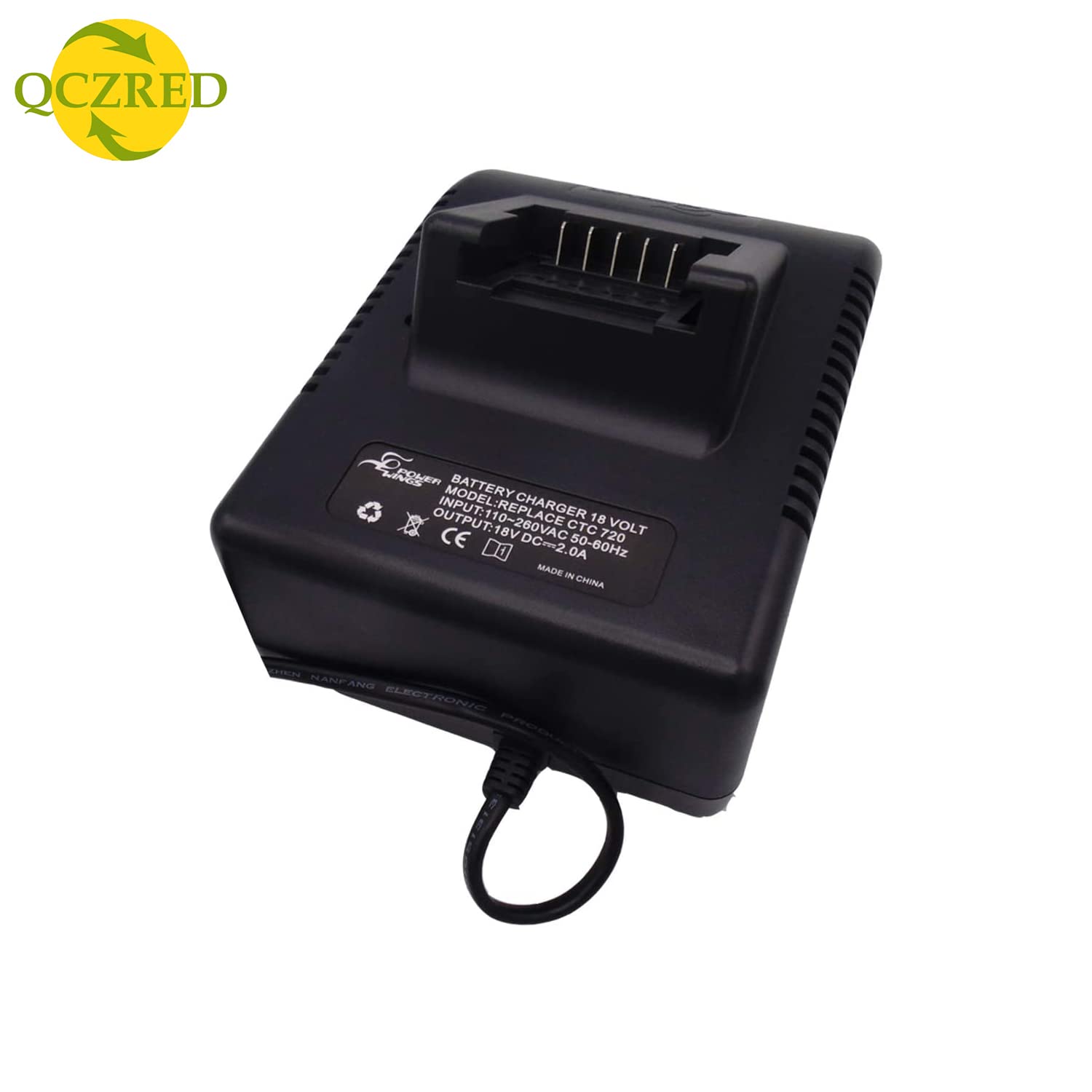 QCZRED 18V CTC720 Charger for Snap on CTB8185 CTB8187 CT7850 CDR7850H CTL7850 CTB7185 Li-ion Battery Tool