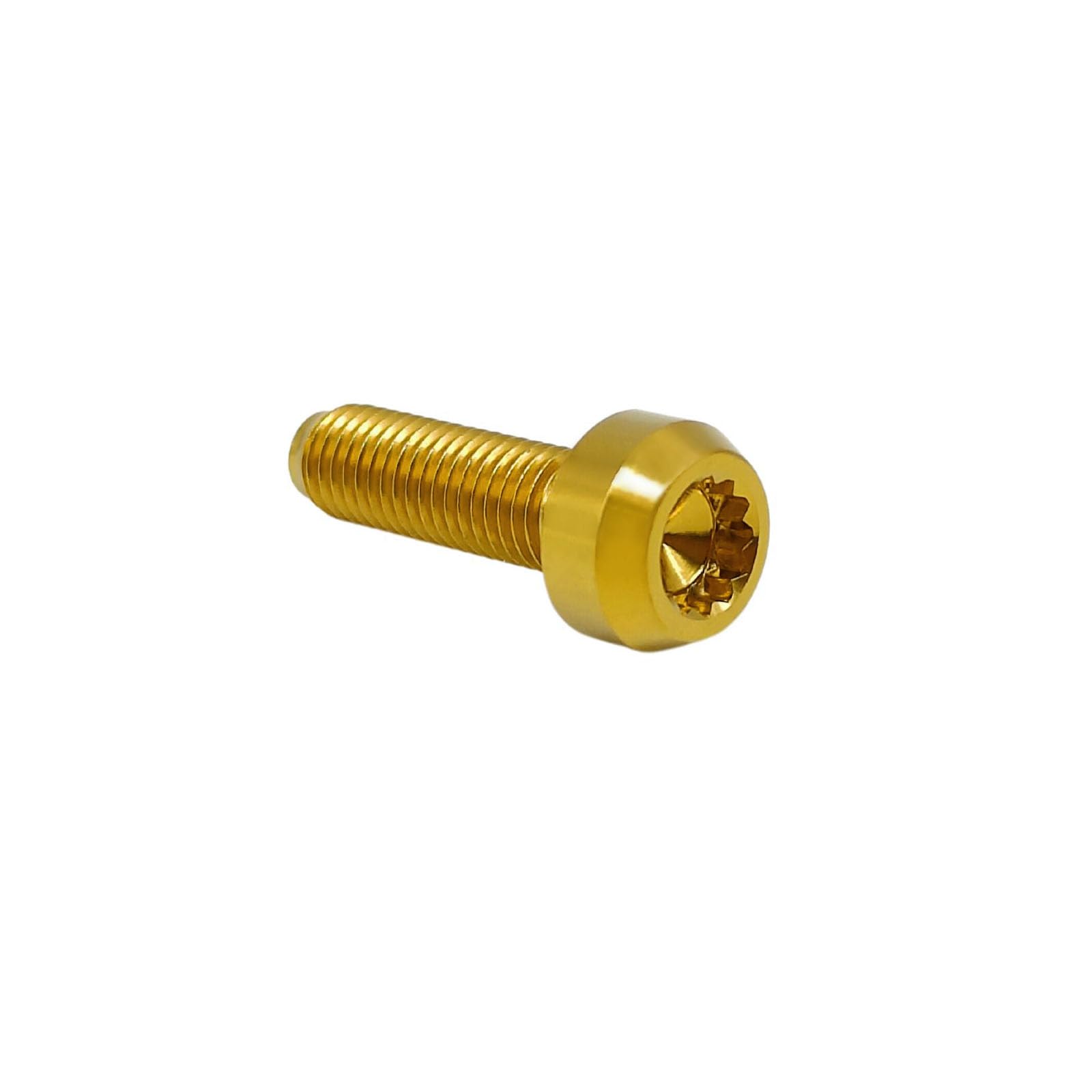 RISON Titanium Bolts M7x1x24.5mm Titanium Bolts Gold M7 Titanium Split Rim Bolts GR5 Bolts Pack of 5