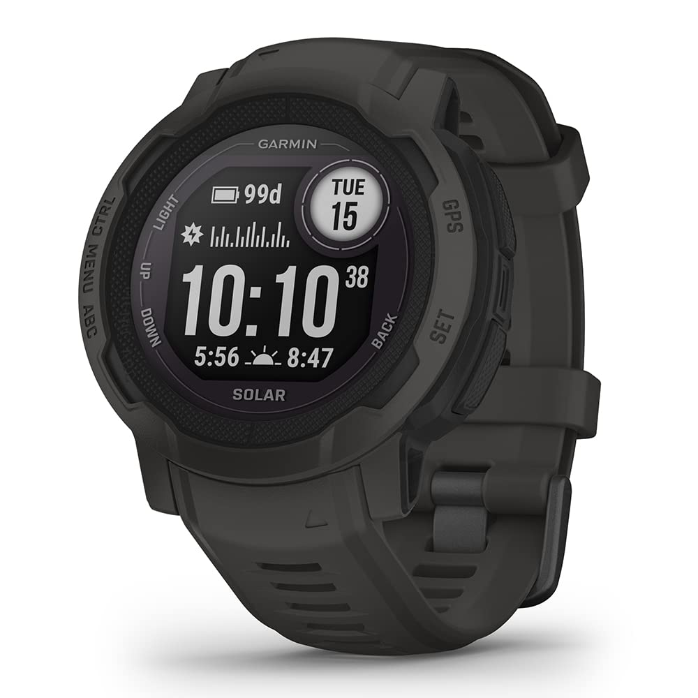 PlayBetter Garmin Instinct 2 Camo (Graphite) Rugged GPS Smartwatch Bundle - Outdoor Military Watch, Multi-GNSS & 24/7 Fitness Tracker, S/M, 40mm - Includes Screen Protectors & Portable Charger