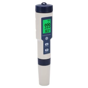 zyyini ez‑9909sp 5 in 1 water quality test pen for ph, ec, tds, salinity and temperature ip 67 waterproof and dustproof automatic recognition