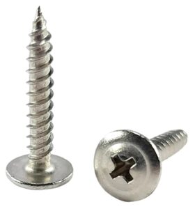 50 qty #8 x 1" 304 stainless steel phillips modified truss head wood screws (bcp1211)