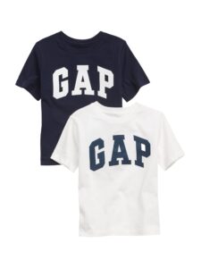 gap baby boys short sleeve logo t-shirt t shirt, blue galaxy, 18-24 months us