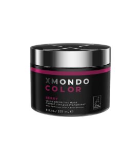 xmondo hair color berry healing semi permanent | vegan formula with hyaluronic acid to retain moisture, vegetable proteins revitalize hair, and bond boosting technology, 8 fl oz 1-pack