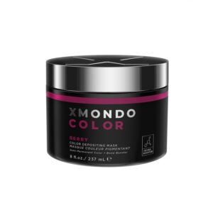 XMONDO Hair Color Berry Healing Semi Permanent | Vegan Formula with Hyaluronic Acid to Retain Moisture, Vegetable Proteins Revitalize Hair, and Bond Boosting Technology, 8 Fl Oz 1-Pack