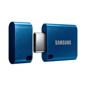 Samsung USB Flash Drive USB C 128GB 400MB/s Read 60MB/s Write USB 3.1 Flash Drive for Notebooks, Tablets and Smartphones, Blue, MUF-128DA/APC