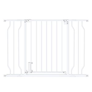 ciays 29.5” to 57.1” baby gate for stairs, doorway and house, cream