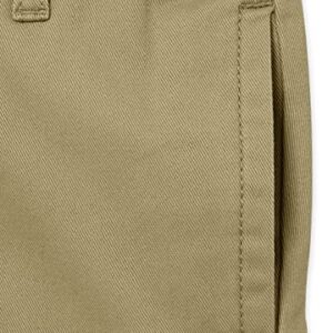 The Children's Place Baby Boys' and Toddler Stretch Chino Pants, Flax 2-Pack, 12-18 Months