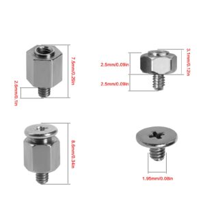 Micro Traders M.2 SSD NVMe Screws Mounting Kit PC Motherboard Screw Kit Compatible with ASUS Motherboards with Stud and Screwdriver Computer Parts