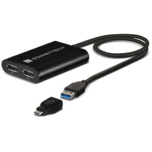 sonnet displaylink dual 4k displayport adapter