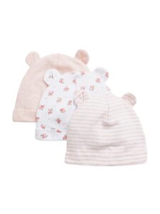 gap unisex baby first favourite beanie hats, grey heather/white, 0-3 months us