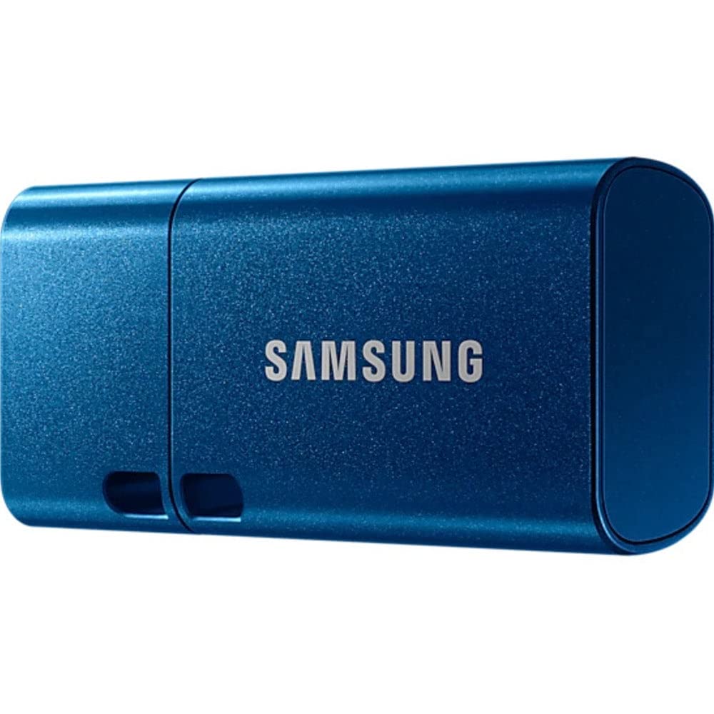 Samsung USB Flash Drive USB C 128GB 400MB/s Read 60MB/s Write USB 3.1 Flash Drive for Notebooks, Tablets and Smartphones, Blue, MUF-128DA/APC