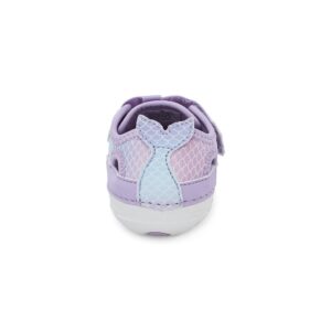 Stride Rite Baby Girls Soft Motion Splash Water Shoe, Purple Mermaid, 3 Infant