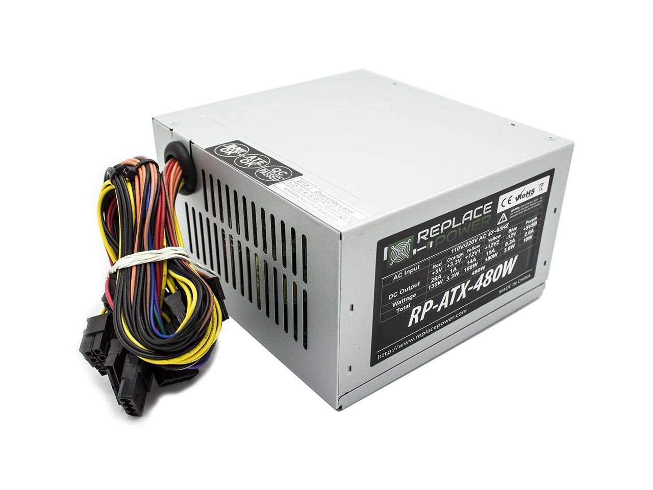 480 Watt Power Supply for HP Pavilion 585008-001 5188-2623 HP Bestec ATX0300D5WC