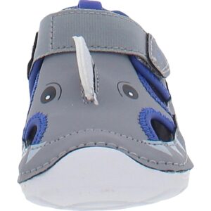 Stride Rite baby boys Soft Motion Splash Water Shoe, Grey Shark, 5.5 Wide Toddler US