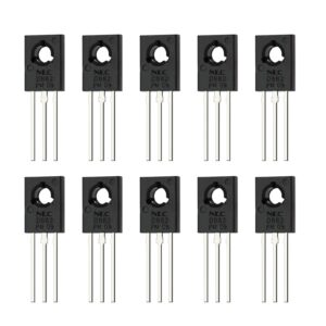 micro traders 10pcs npn transistor silicon power general purpose 3pin transistor nec to-126 semiconductor products 2sd882 40v 3a 1.0w for audio radio