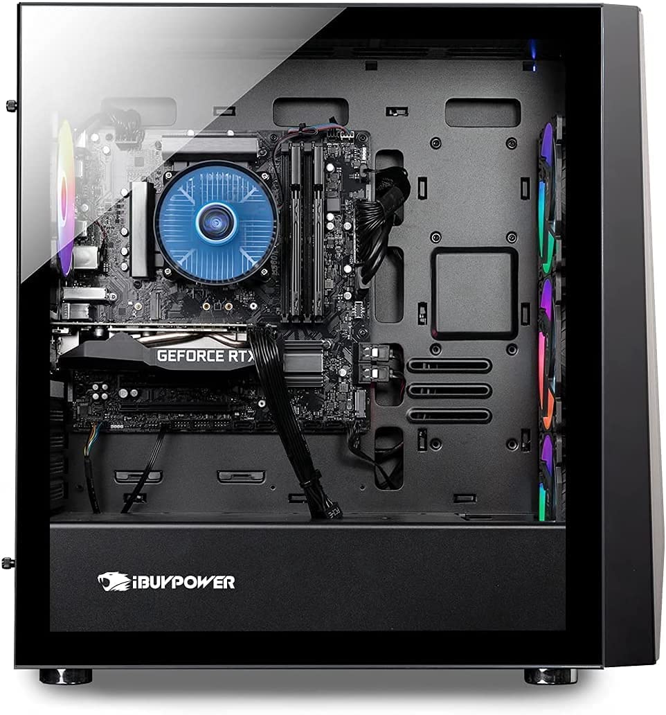 iBUYPOWER Pro Gaming PC Computer Desktop SlateMR 244i (Intel i7 11700F 2.5 GHz, AMD Radeon RX 6600 XT 8GB, 16GB DDR4, 480 GB SSD, WiFi Ready, VR Ready, Windows 11 Home)