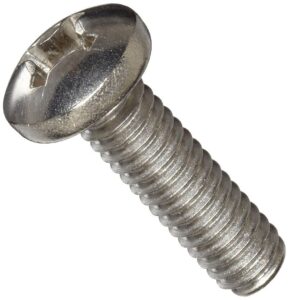 monsterbolts - m2.5 x 4mm phillips pan head, din 7985a, stainless steel, 100 pack