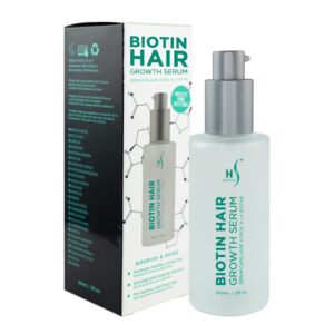 herstyler biotin hair growth serum - non-greasy hair serum for thinning hair - biotin hair serum with vitamin b - non-sticky hair thickening serum for all hair types- 2 fl. oz.