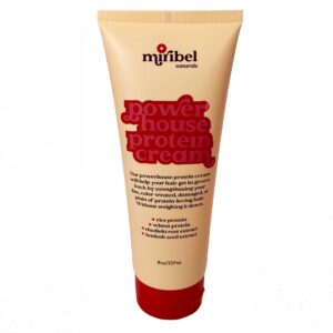 Miribel Powerhouse Protein Cream for Hair, 8 fluid ounces - Repair, Strengthen, and Protect Damaged, Fine, Wavy, or Curly Hair - Vegan, Sulfate-Free, Paraben-Free Leave-In Conditioner and Protein Mask