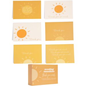 baby shower thank you cards with envelopes 4x6 here comes the son boho thank you cards 30 pack | first trip around the sun note cards – you are my sunshine thank you cards ray of sunshine baby shower