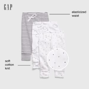 GAP Unisex Baby First Favourite Pull-on Pants Leggings, Oatmeal Heather, 0-3 Months US