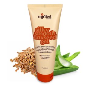 miribel naturals medium hold flaxseed gel for curly and wavy hair | curl defining styling gel | no buildup, no flaking, no crunch | light scent | vegan and cruelty-free