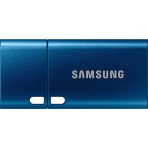 Samsung USB Flash Drive USB C 128GB 400MB/s Read 60MB/s Write USB 3.1 Flash Drive for Notebooks, Tablets and Smartphones, Blue, MUF-128DA/APC