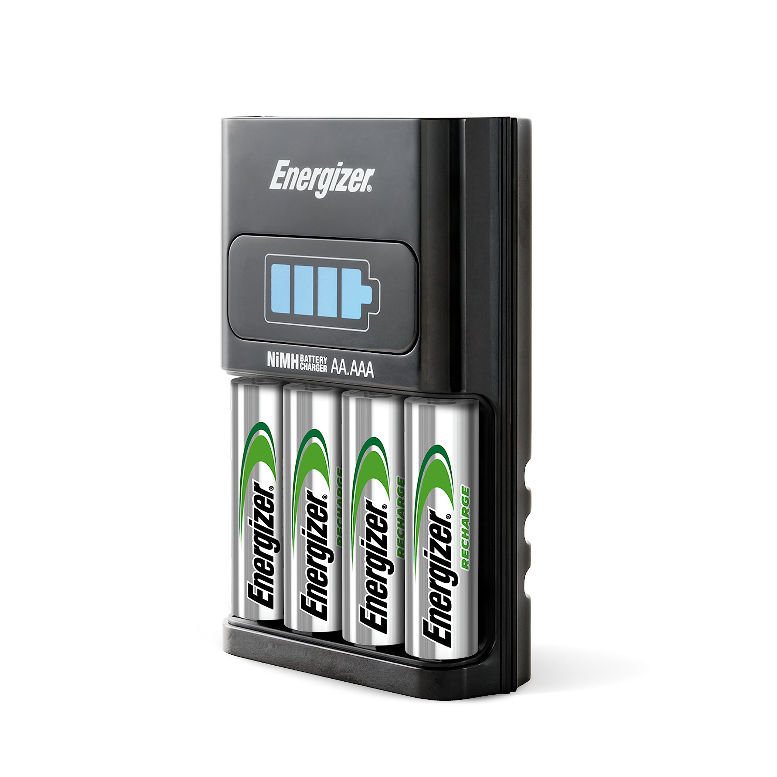 Energizer Rechargeable - Battery Kit - 6 AA and 4 AAA - Batteries with Charger Rechargeable Batteries with Powerful Charger just in an Hour 100% 4port - 4port AAA Charger