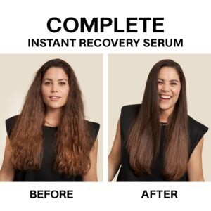 JVN Complete Instant Recovery Serum, Leave-In Anti Frizz Hair Serum, Repairs Hair and Protects Against Heat Damage, Smoothing Serum for All Hair Types, 3.4 Fluid Ounces