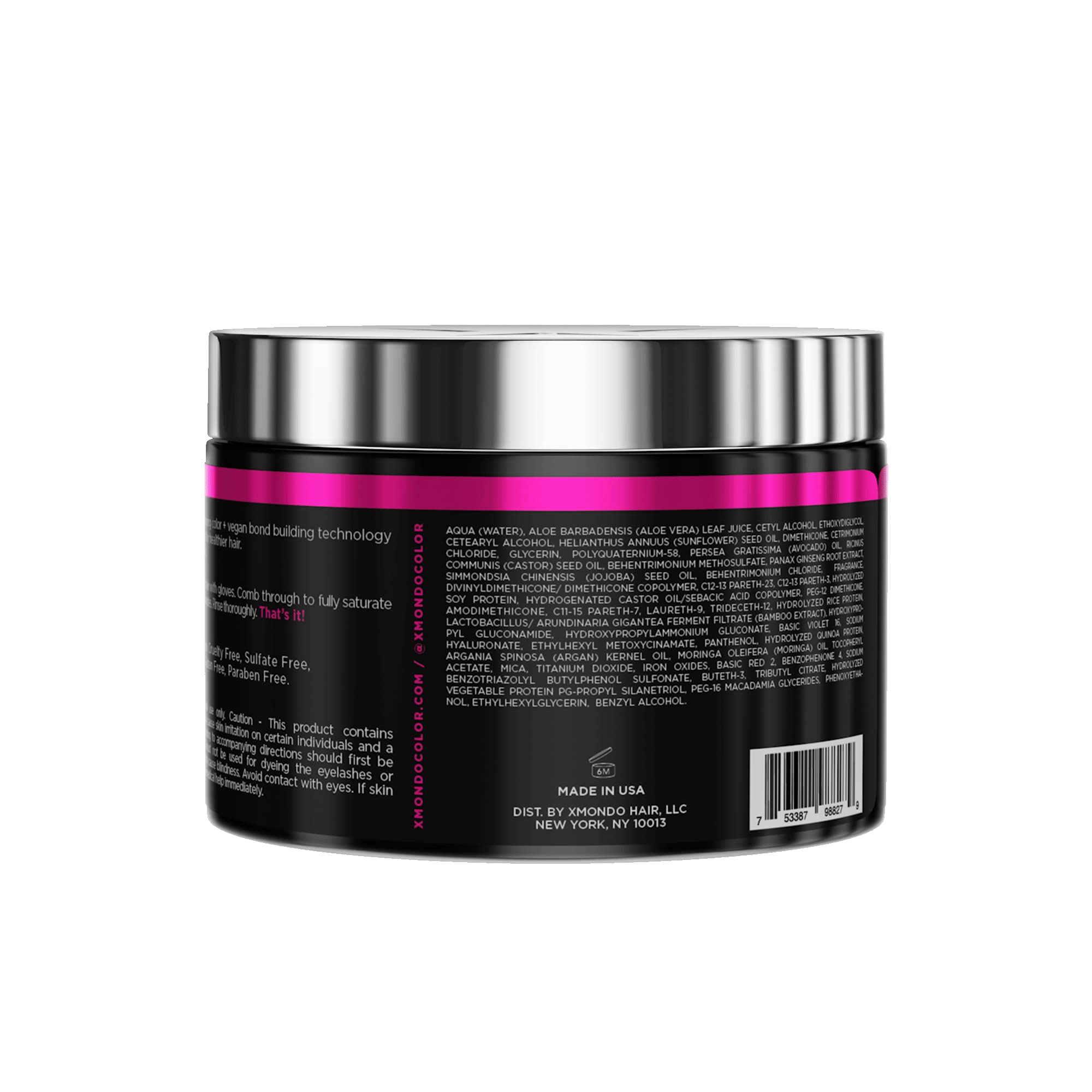 XMONDO Color Super Pink Depositing Mask & Semi-Permanent Pink Hair Dye | Infused with Bond Booster Technology & Hyaluronic Acid for Nourishment, Revitalization & Repair, Vegan Formula, 8 Fl Oz 1-Pack