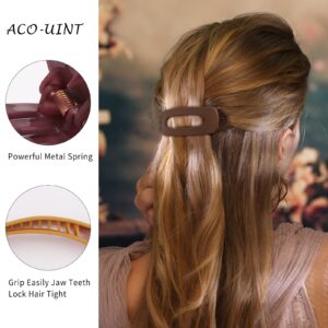 ACO-UINT Hair Clips Pack - Alligator Snap Clips for Sectioning and Styling, Flat Non-Slip French Barrettes and Accessories for Women