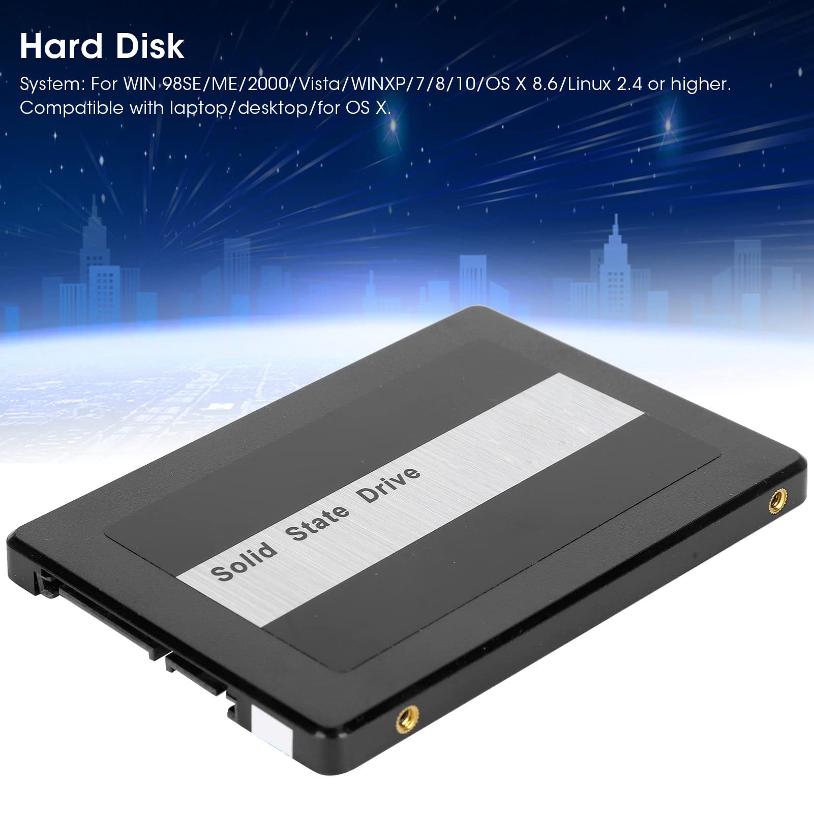 Solid State Drive, Professional Solid State Hard Disk Stable Compact for Laptop Desktop Computer for Office Worker(#3)