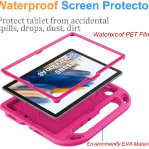 BMOUO Kids Case for Samsung Galaxy Tab A8 10.5 Inch 2022 (SM-X200/X205/X207) - with Screen Protector, Shockproof Galaxy Tab A8 10.5 Tablet Case, Blue