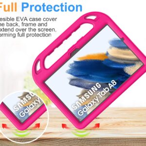 BMOUO Kids Case for Samsung Galaxy Tab A8 10.5 Inch 2022 (SM-X200/X205/X207) - with Screen Protector, Shockproof Galaxy Tab A8 10.5 Tablet Case, Blue