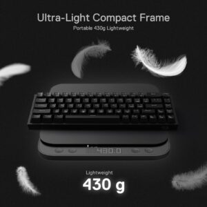 Redragon K631 Castor 65% Wired RGB Gaming Keyboard, 68 Keys Hot-Swappable Compact Mechanical Keyboard w/100% Hot-Swap Socket, Free-Mod Plate Mounted PCB & Dedicated Arrow Keys, Quiet Red Linear Switch