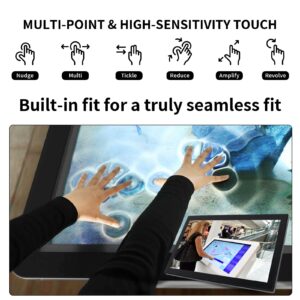 Senisway 21.5 Inch 10 Points Industrial Capacitive Touch Monitor， IP65 Waterproof 1920x1080 @ 60Hz TFT LCD IK08 Open Frame Design Touch Screen Suitable for kiosks