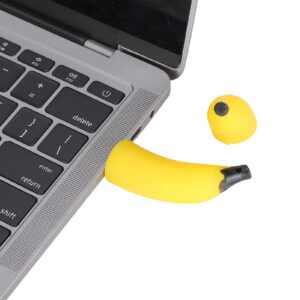 Banana Shape U Disk, PVC+Metal Supports Hot Swappable Cute Flash Drive for Backup Files or Videos(#3)