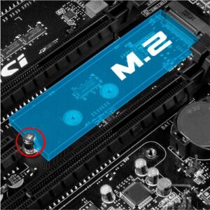 Micro Traders M.2 SSD NVMe Screws Mounting Kit PC Motherboard Screw Kit Compatible with ASUS Motherboards with Stud and Screwdriver Computer Parts