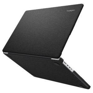 spigen urban fit designed for macbook pro 14 inch case m4/pro/max (2024) m3/m2/m1/pro/max (2023-2021) a3112 a3185 a3401 a2918 a2992 a2779 a2442 premium knit fabric case - black