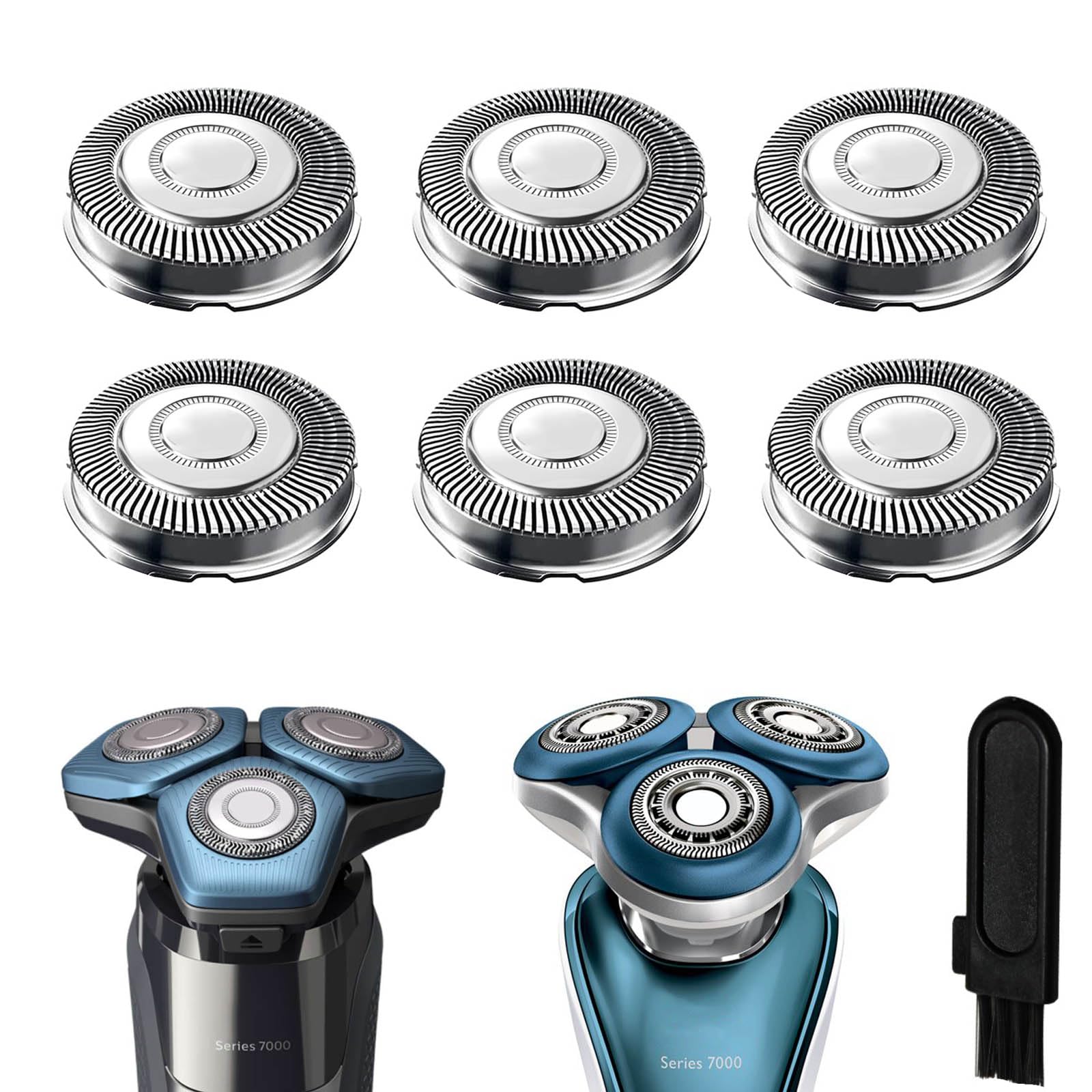 SH71 Replacement Heads Compatible with Philips Norelco Shaver Series 7000 and 5000 Triple Razor with Durable Sharp Blade,Comfortcut Replacement Blades,Razor Blade for Philips Norelco S7782 S7788