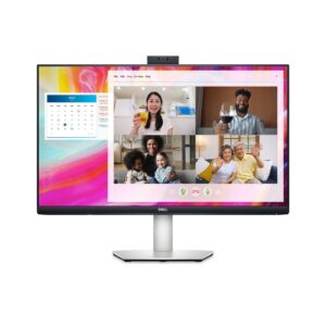 dell s2722dz 27-inch qhd 2560 x 1440 75hz video conferencing monitor, noise-cancelling dual microphones, dual 5w speakers, usb-c connectivity, 16.7 million colors, silver (latest model) (renewed)