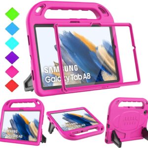 BMOUO Kids Case for Samsung Galaxy Tab A8 10.5 Inch 2022 (SM-X200/X205/X207) - with Screen Protector, Shockproof Galaxy Tab A8 10.5 Tablet Case, Blue