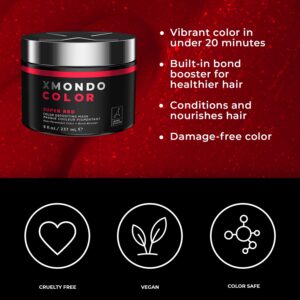 XMONDO Semi Permanent Hair Color with Hyaluronic Acid, Vegetable Proteins, and Bond Boosting - 8oz