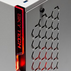 Skytech Shiva Gaming PC Desktop – AMD Ryzen 5 5600X 3.7 GHz, RTX 3060 Ti, 1TB NVME SSD, 16G DDR4 3200, 650W Gold PSU, AC Wi-Fi, Windows 10 Home 64-bit