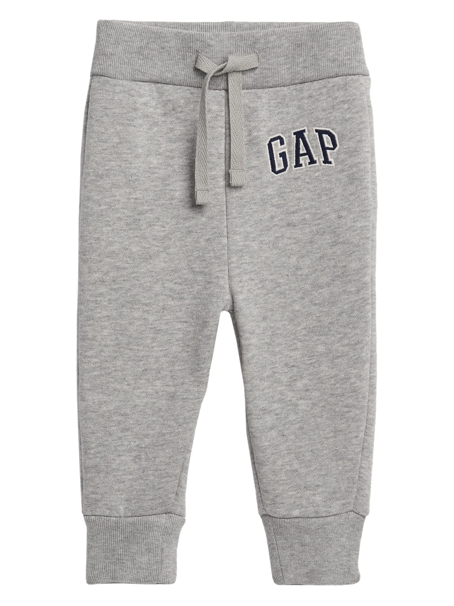 GAP Baby Boys Logo Pull-on Joggers Sweatpants, Light Heather Grey B08, 3-6 Months US