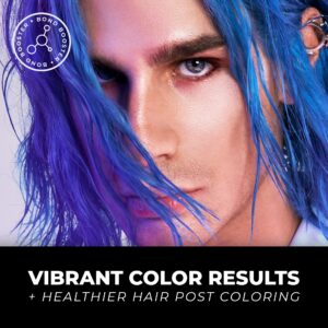 XMONDO Color Super Blue Depositing Mask & Semi-Permanent Blue Hair Dye | Infused with Bond Booster Technology & Hyaluronic Acid for Nourishment, Revitalization & Repair, Vegan Formula, 8 Fl Oz 1-Pack