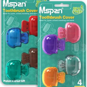 Mspan Electric Toothbrush Cover Pods: Toothbrush Protector Brush Cap Case Protective Travel - 8 Packs